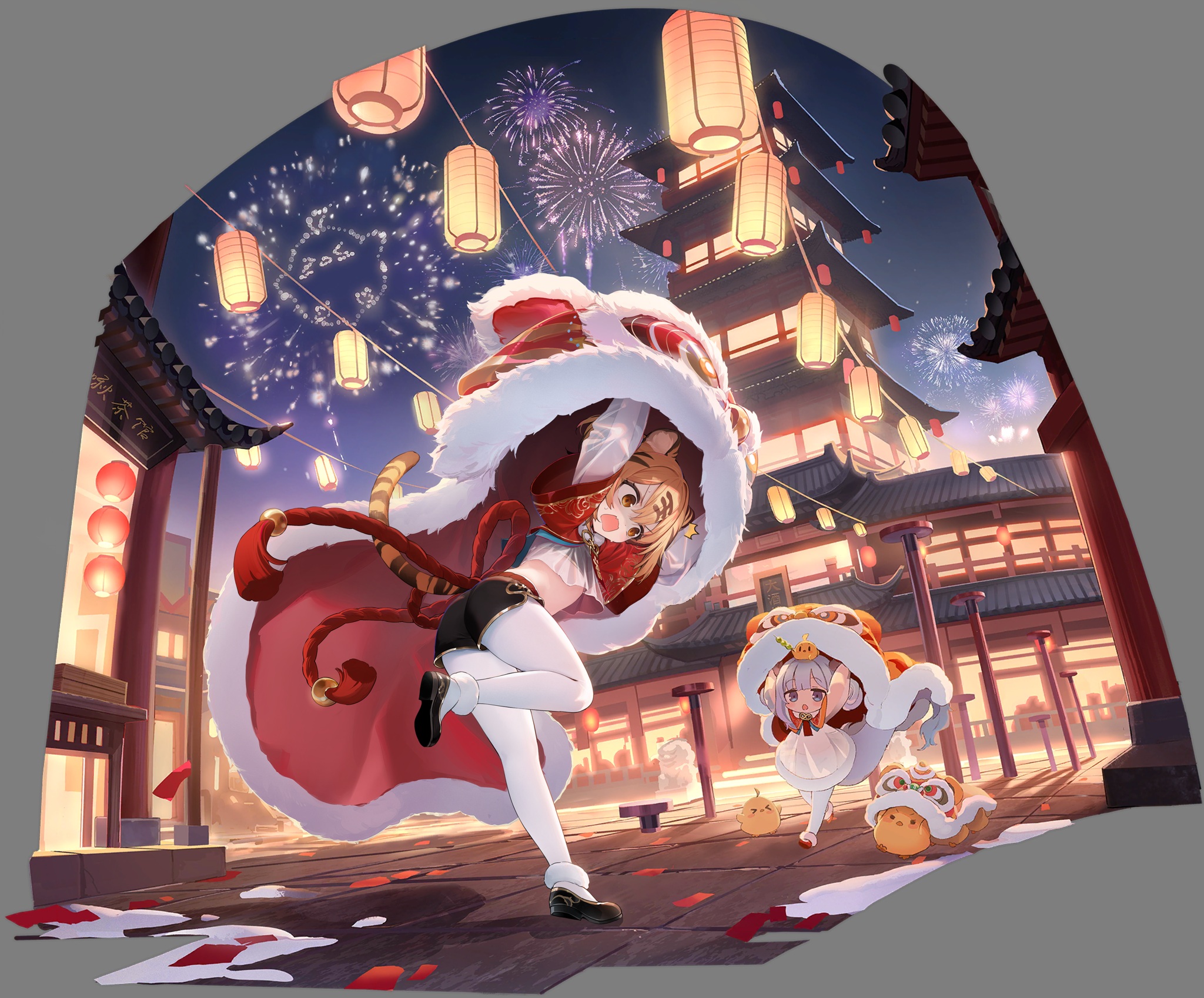 shnva azur lane hu pen (azur lane) lung wu (azur lane) manjuu (azur lane) animal ears asian ...